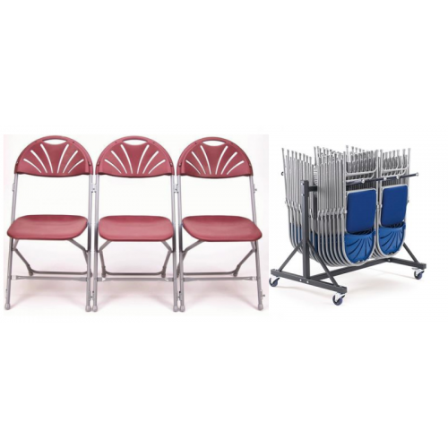 70 Fan Back Folding Chair Package - School Chair Shop